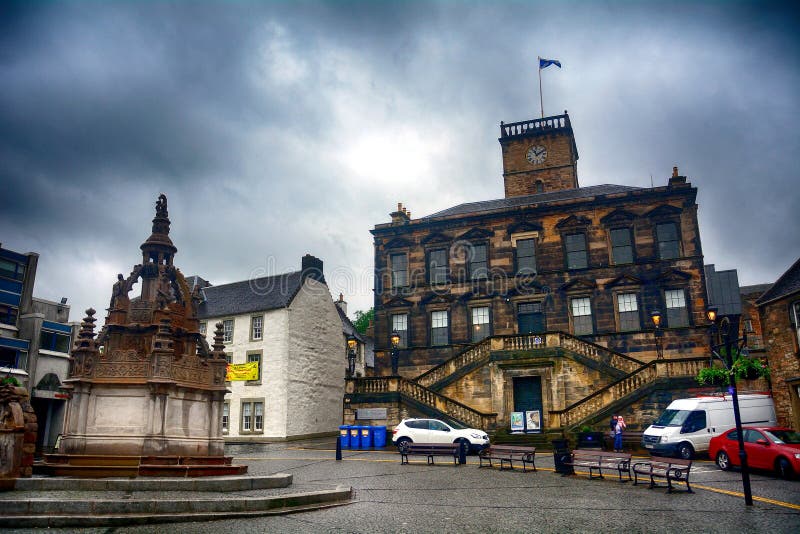 The Town Hall, Linlithgow, Scotland Editorial Image - Image of myth ...