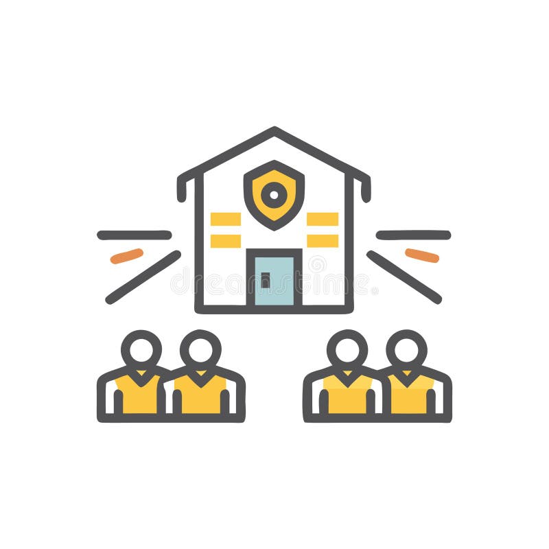 Town Hall Meeting with Citizens Flat Vector Illustration Stock Photo ...