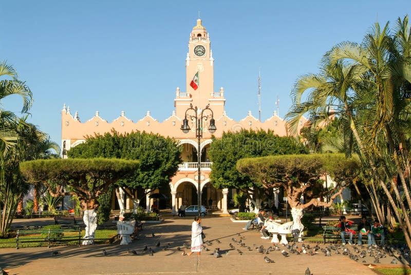 The Town Hall at Merida, Mexico Editorial Stock Image - Image of place ...