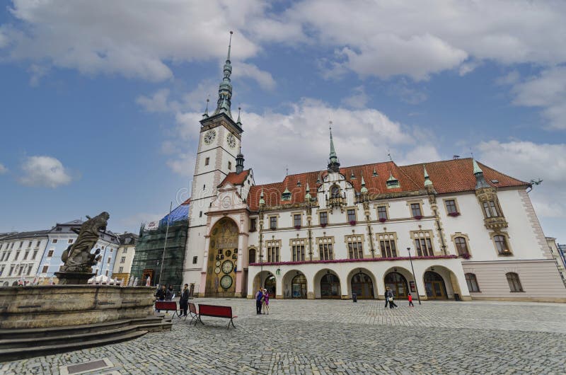 The Town Hall of Olomouc, Czech Republic Editorial Photo - Image of ...