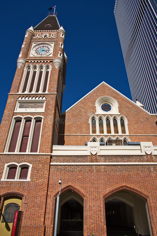 Town Hall in Perth, Western Australia Stock Image - Image of historic ...