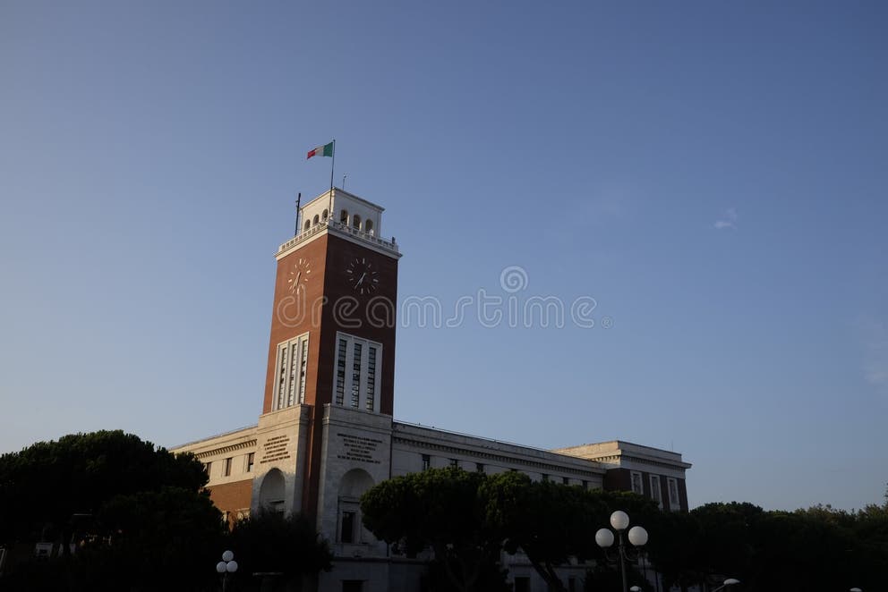 Town hall of pescara stock image. Image of landmark, italy - 99535175