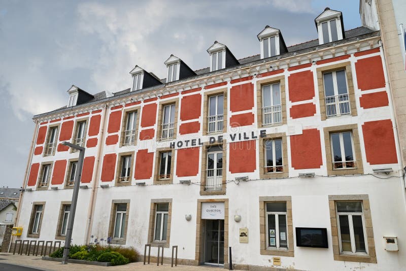 Town hall of Quiberon editorial photo. Image of europe - 323879541