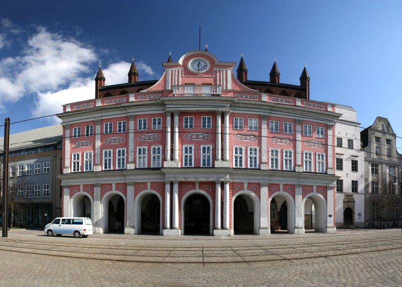 Town Hall. Rostock, Germany Stock Image - Image of summer, city: 47891369