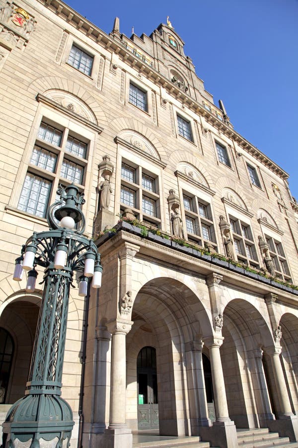 Town Hall in Rotterdam, Netherlands Stock Photo - Image of center ...
