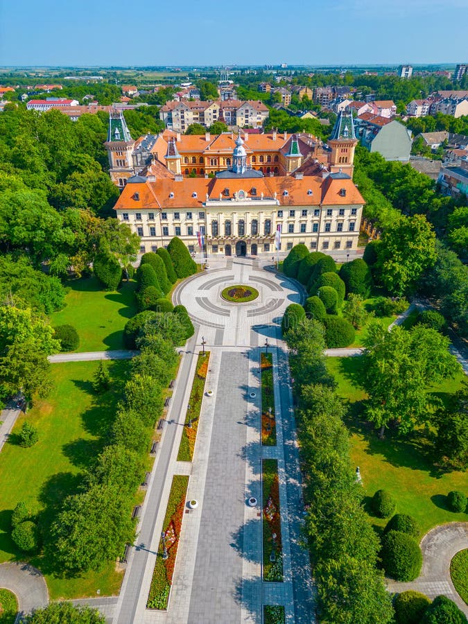 Town Hall in Serbian Town Sombor Stock Image - Image of government ...
