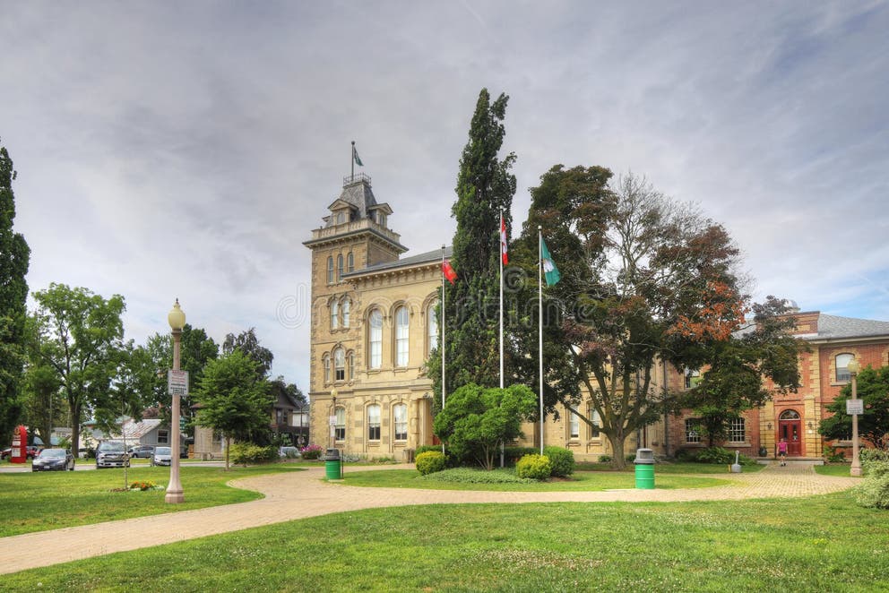 Town Hall in Simcoe, Ontario, Canada Editorial Stock Image - Image of ...