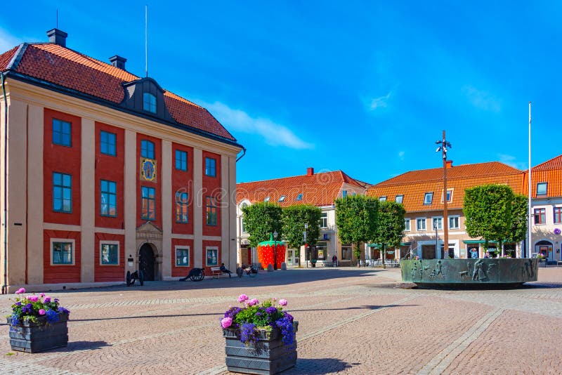 Town Hall in Swedish Town Jonkoping Editorial Photo - Image of colorful ...