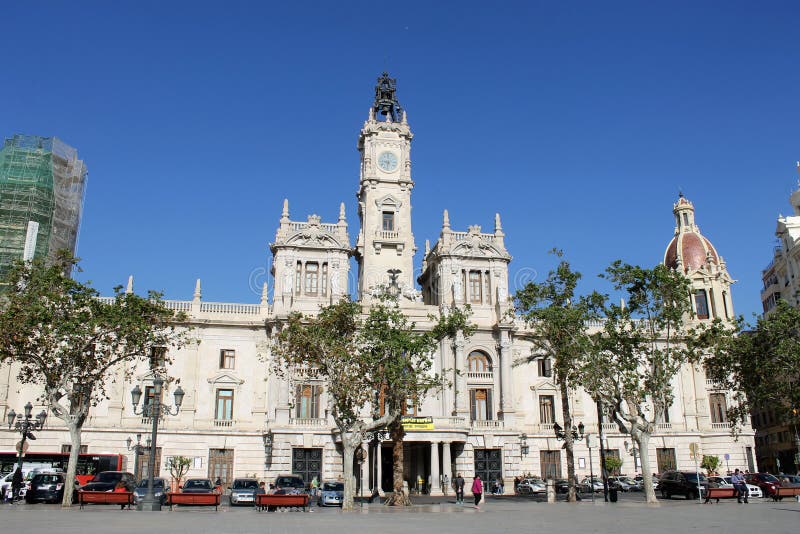Town Hall in Valencia, Spain Editorial Stock Photo - Image of europe ...