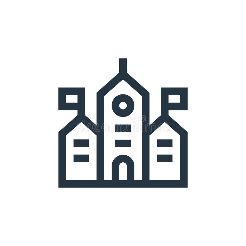 Town Hall Vector Icon. Town Hall Editable Stroke. Town Hall Linear ...