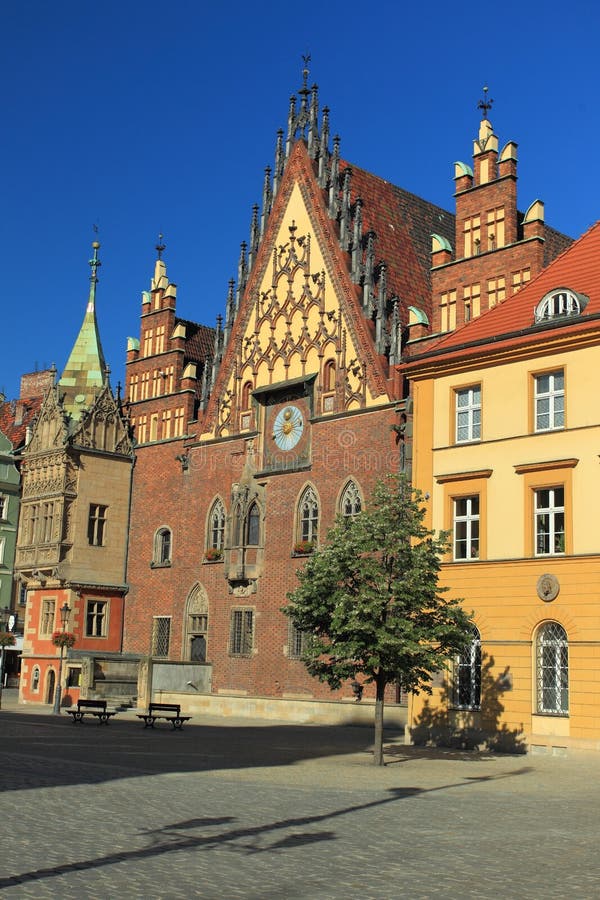 Town hall in Wroclaw stock photo. Image of wroclaw, hall - 37279488