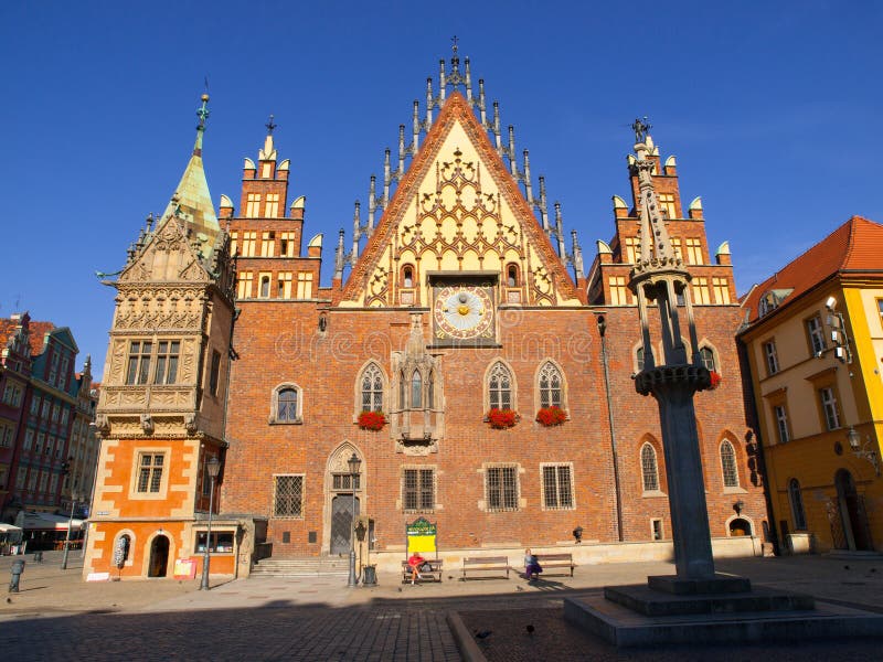 Town Hall in Wroclaw editorial image. Image of house - 45141760