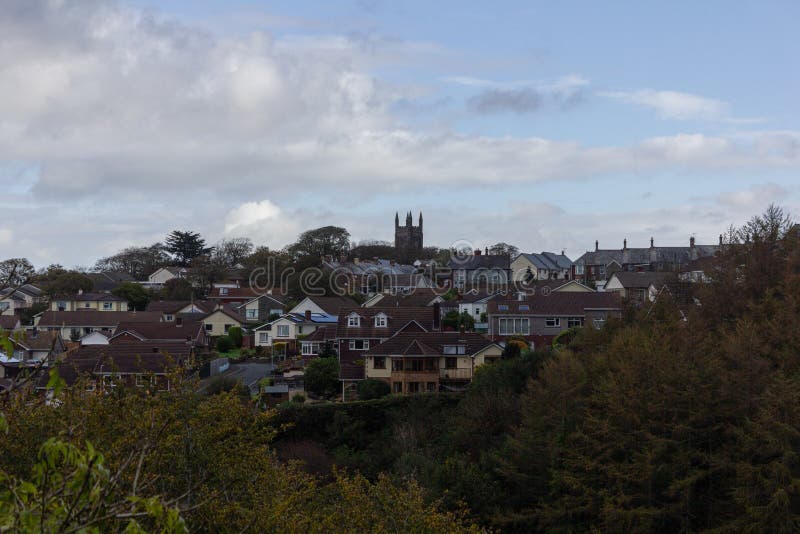 The Town of Holsworthy in North Devon Stock Photo - Image of england ...