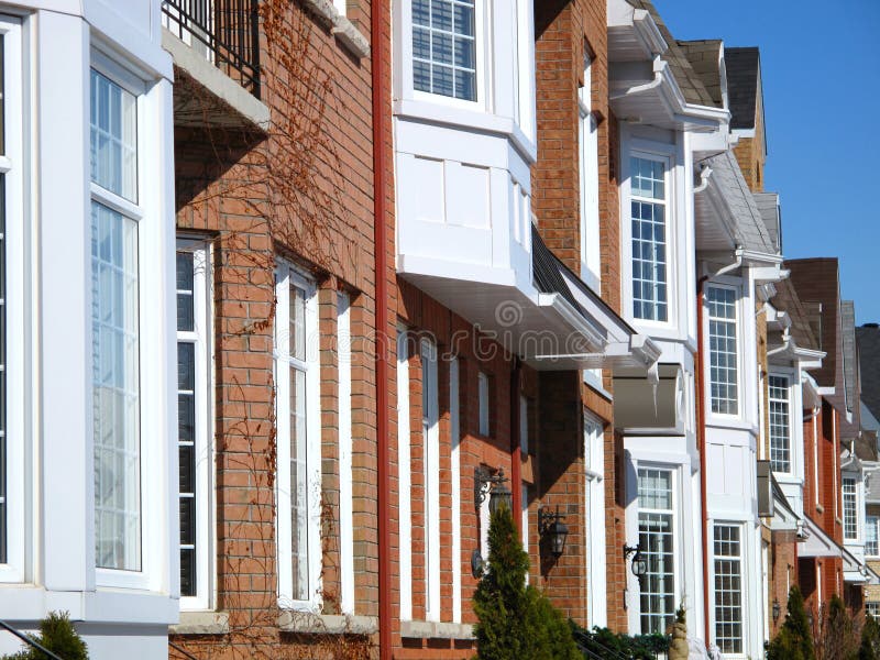 Town homes stock image. Image of building, construction - 8500669