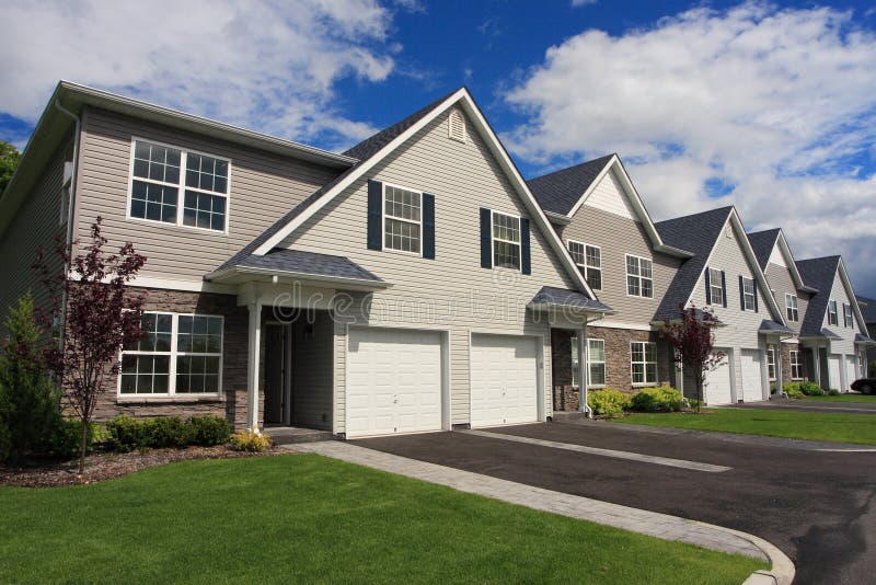 Town Houses stock photo. Image of construction, housing - 5251458