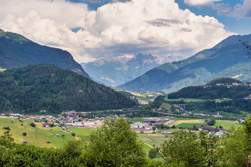 Imst in Tirol stock photo. Image of mountains, tyrol - 38357378