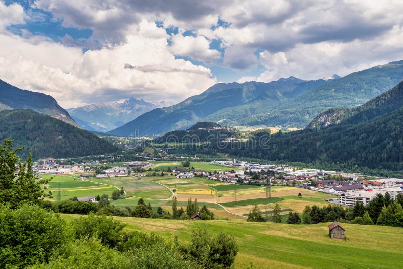 Imst in Tirol stock photo. Image of mountains, tyrol - 38357378