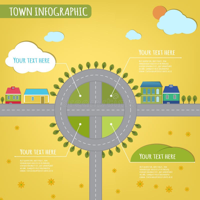 Town infographics stock vector. Illustration of city - 56524419 Town infographics stock vector. Illustration of city - 56524419
