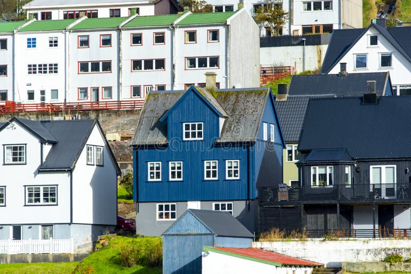 Town of Klaksvik stock image. Image of klaksvik, tourism - 382817311