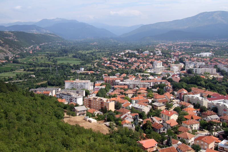Town Knin stock photo. Image of mountain, view, valley - 26426166