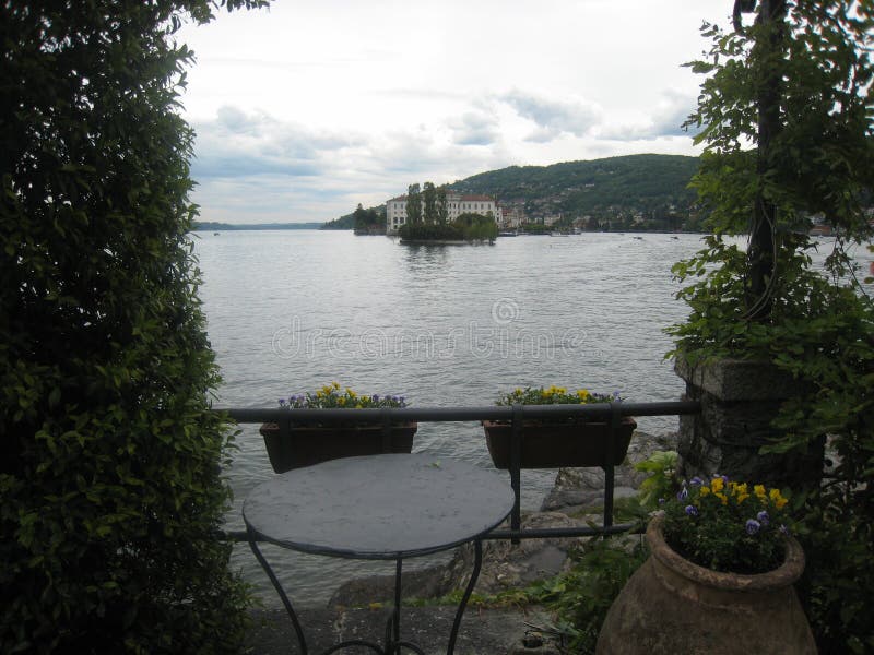 Town on the lake stock photo. Image of beautiful, gorgeous - 129733380