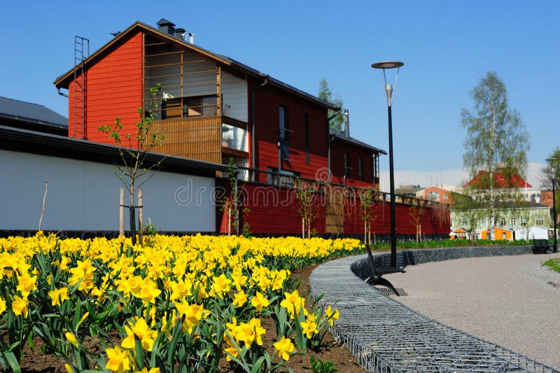 Town Landscape stock photo. Image of town, grass, village - 7417488