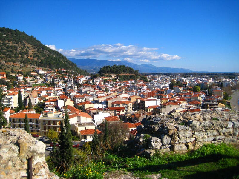Town Landscape stock photo. Image of town, grass, village - 7417488