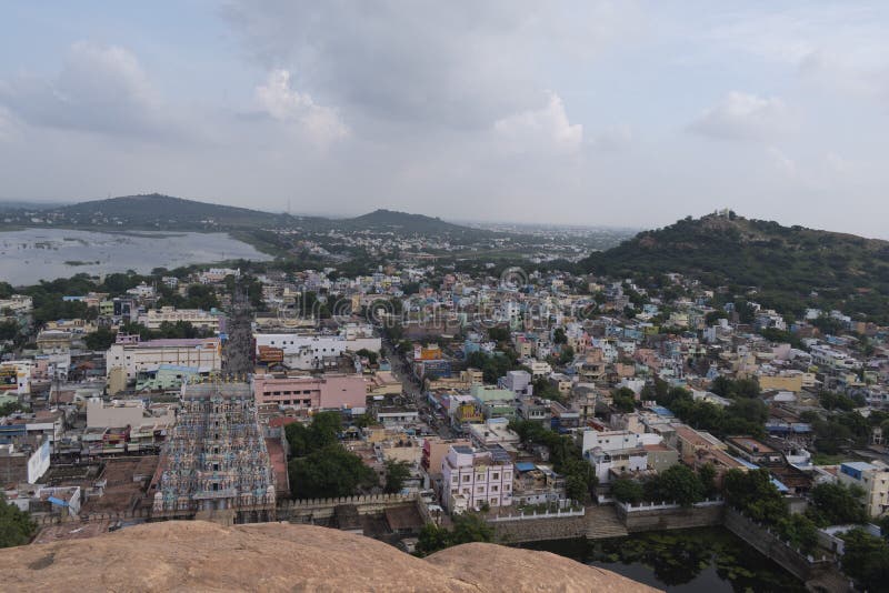 Town Landscape View from Hill Editorial Image - Image of doorway ...