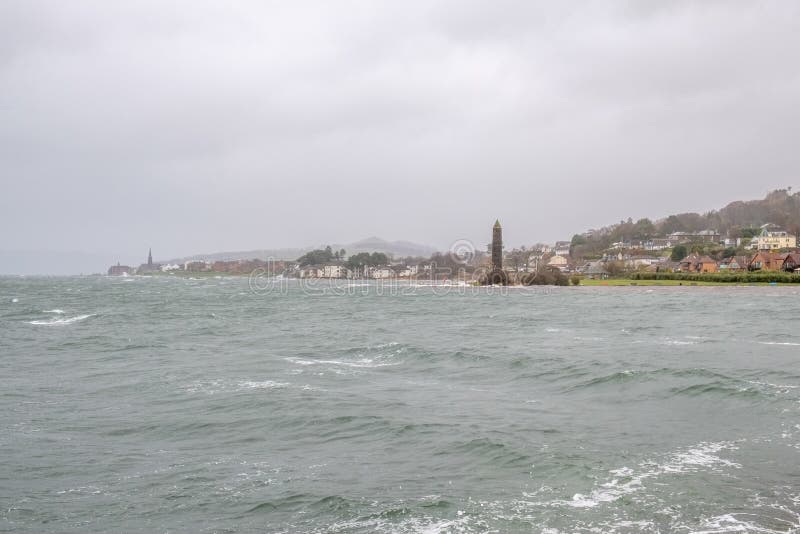 Storm Eric Hits the Seafront of Largs in the West Coast of Scotland ...