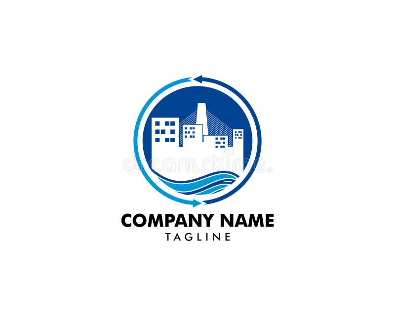 Town Logo Template Design Vector Stock Vector - Illustration of logo ...