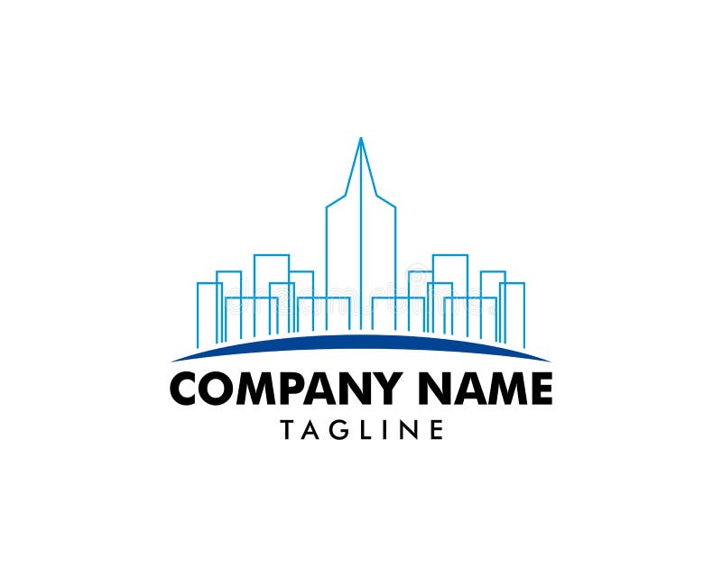 Town Logo Template Design Vector Stock Vector - Illustration of estate ...