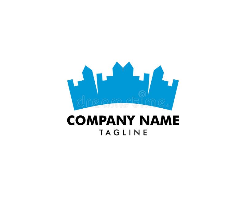 Town Logo Template Design Vector Stock Vector - Illustration of company ...