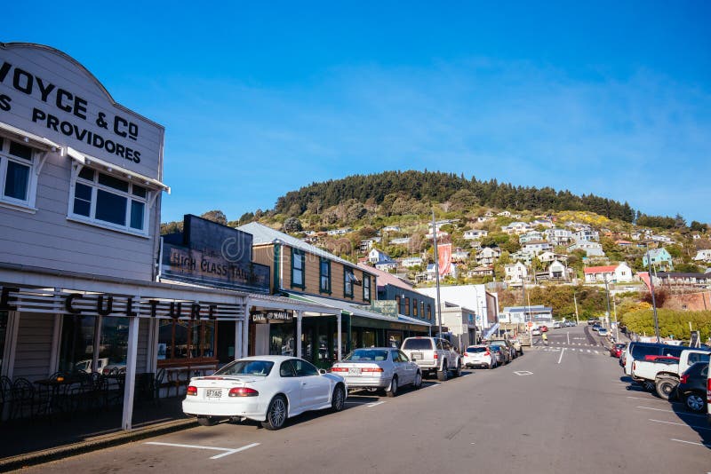 Town of Lyttleton in New Zealand Editorial Image - Image of commercial ...