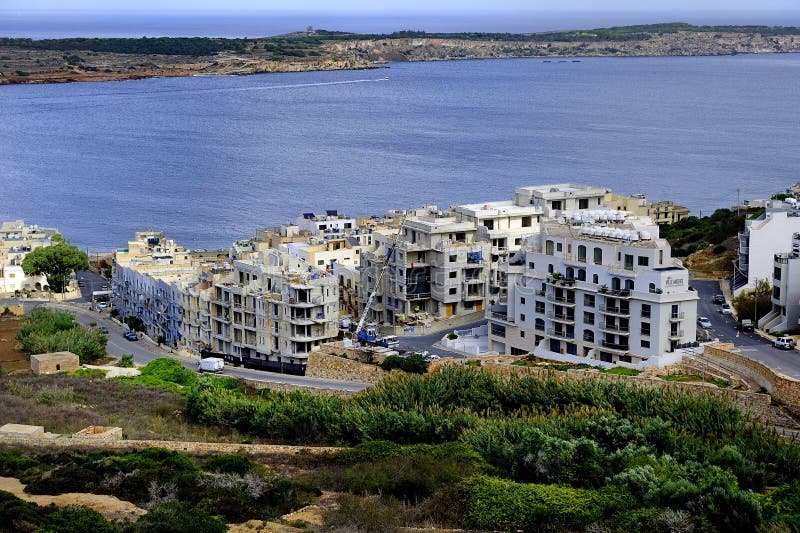 The town of Mellieha editorial photography. Image of mellieha - 131924877