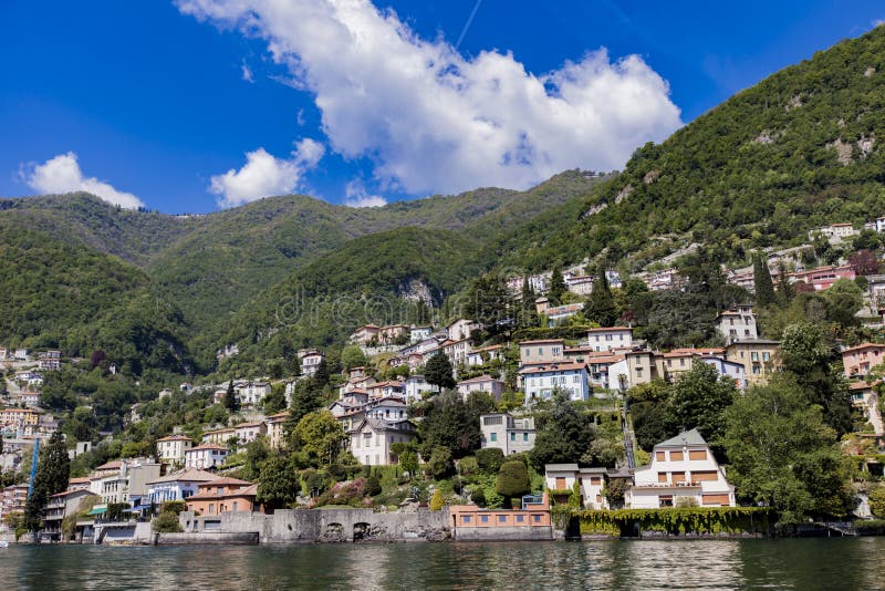 Moltrasio, Italy stock photo. Image of tourism, europe - 92904568