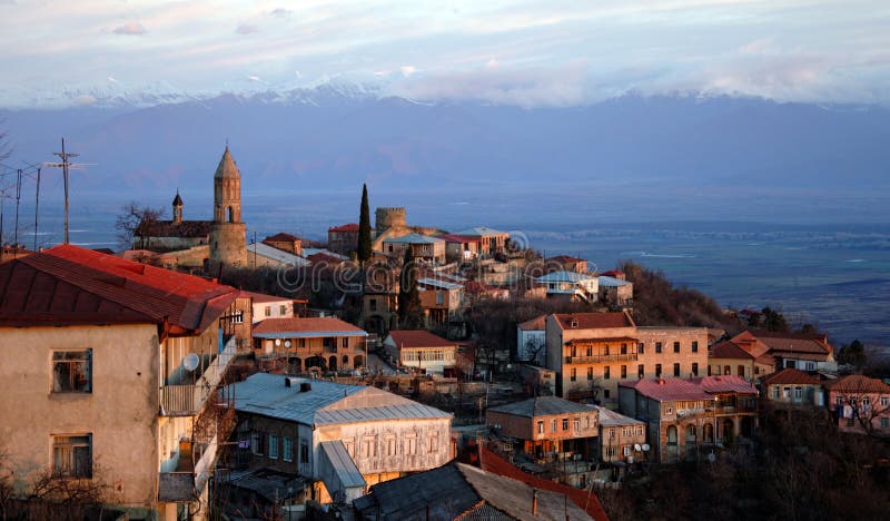 Town in the morning stock image. Image of clouds, distant - 52222321