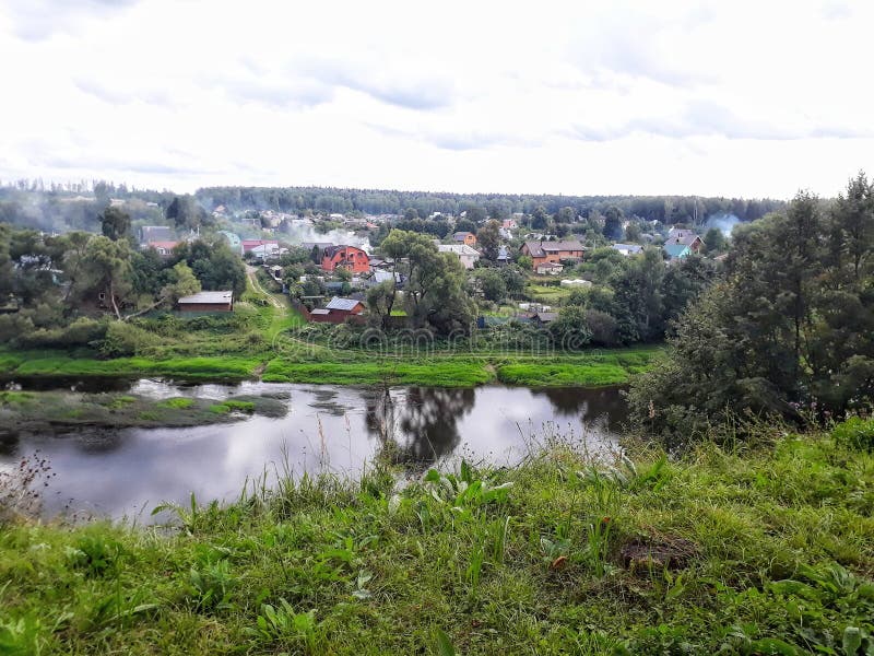 Town of Ruza stock image. Image of grilling, reservoir - 195211359