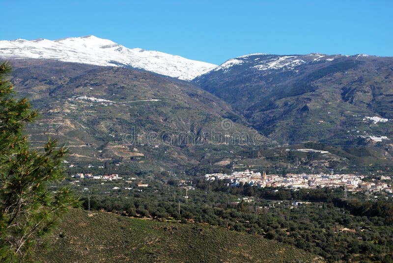 Town in Mountains, Orgiva, Andalusia, Spain. Stock Photo - Image of ...