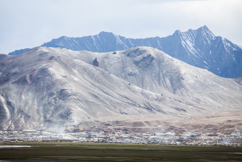 Town of Murghab, in Tajikistan Stock Photo - Image of rural, poverty ...