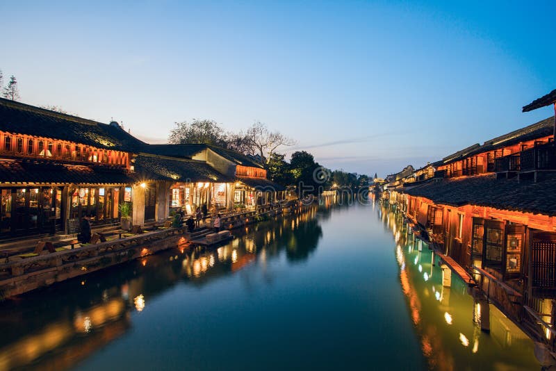 Town night editorial image. Image of view, lover, shanghai - 78540310