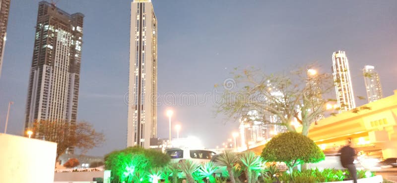 Town at night editorial image. Image of park, building - 235723720