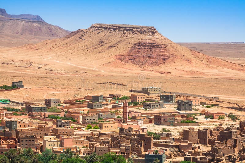 Town and Oasis of Tinerhir, Morocco Stock Image - Image of africa ...