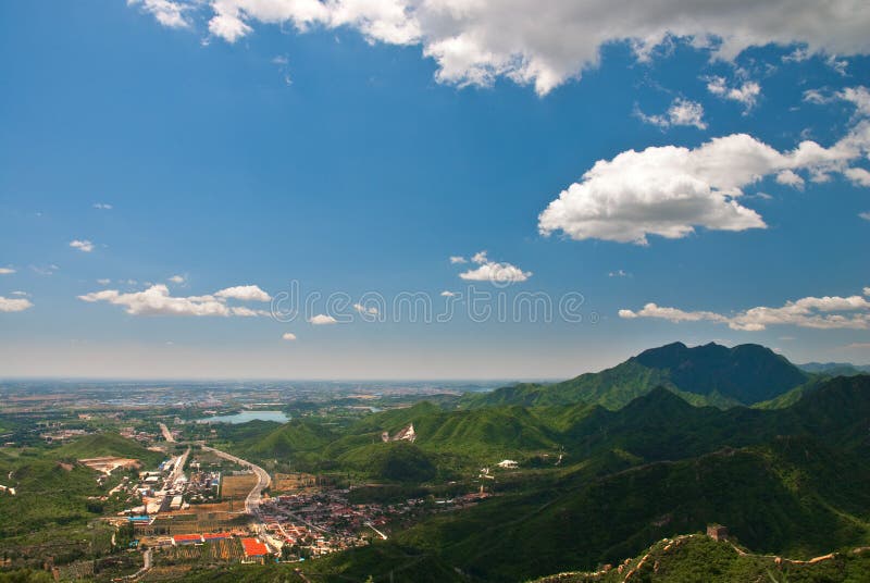 A town in plain stock photo. Image of path, seasons, city - 33667650