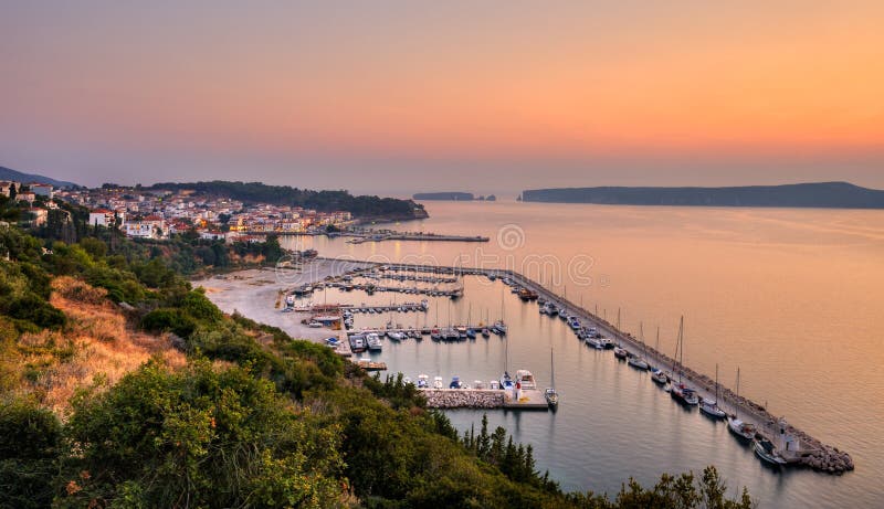 The town of Pylos, Greece stock image. Image of peaceful - 6087615