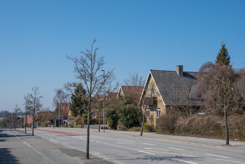 Town of Ringsted in Denmark Stock Photo - Image of spring, architecture ...