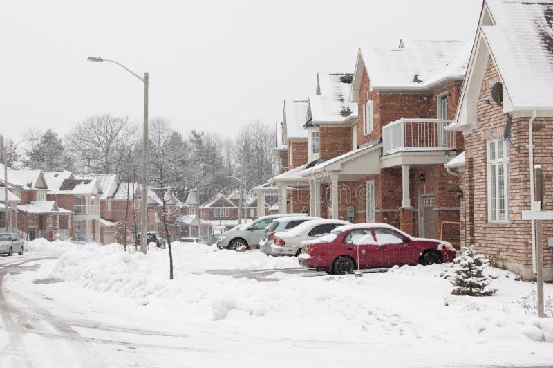 Town road stock image. Image of tree, home, canada, street - 28908975