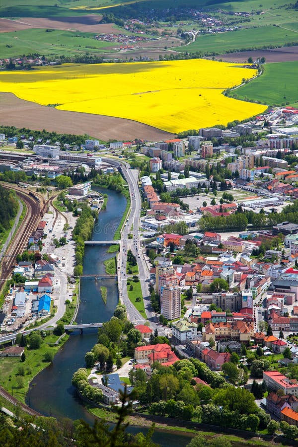 Town Ruzomberok, Slovakia editorial photo. Image of yellow - 40713486
