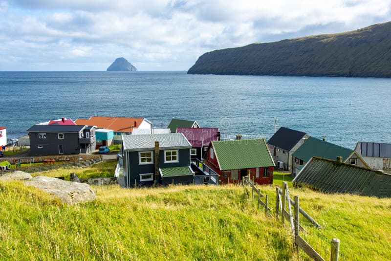 Town of Sandvik stock image. Image of archipelago, landscape - 374935465