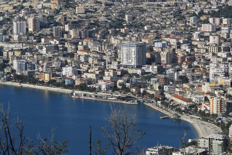 Town of saranda stock photo. Image of saranda, town, south - 7763700