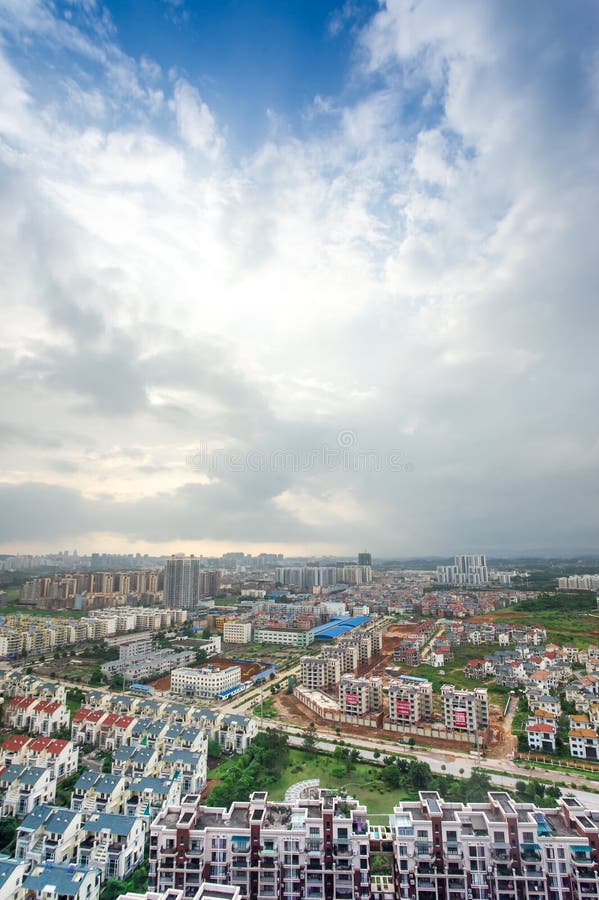 Town Scenery stock image. Image of horizon, landscape - 52451875